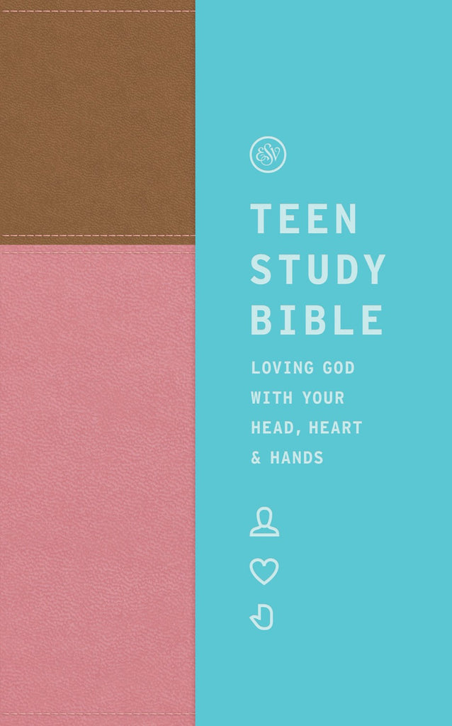 ESV Teen Study Bible-Blush/Caramel TruTone – God's Outlet