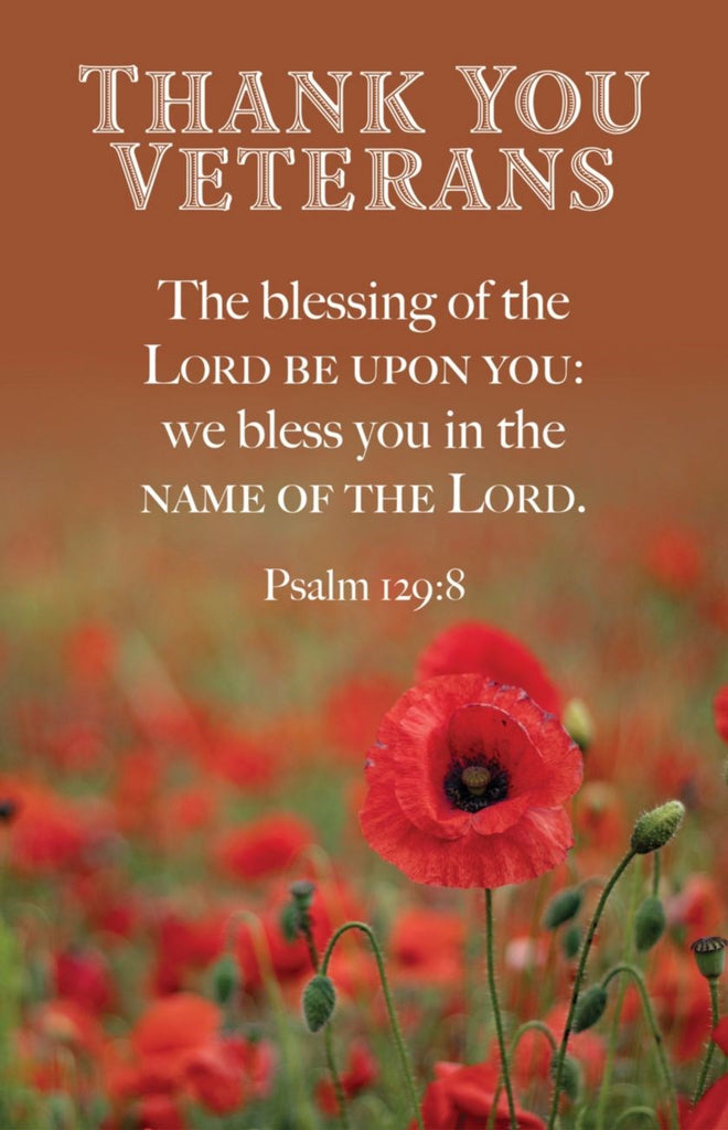 Bulletin-Thank You Veterans: The Blessing Of The Lord (Psalm 129:8 KJV ...
